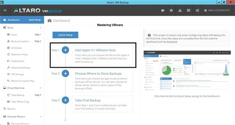 configuring altaro vm backup 1 mastering vmware