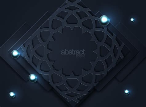 Dark Abstract Background With Black Overlap Layers 672591 Vector Art At