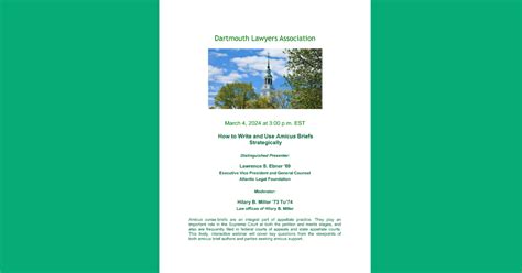 Webinar How To Write And Use Amicus Briefs Strategically Atlantic