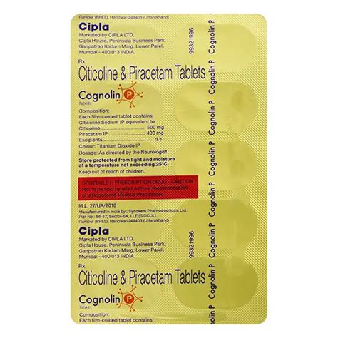 Cognolin P Tablet View Usage Side Effects Price And Subtitute Egmedi