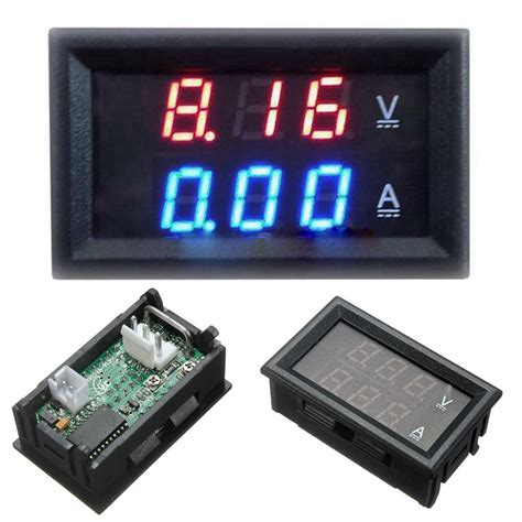 Dual LED Digital Voltmeter Ammeter DC 0 100V 10A Panel Volt Gauge