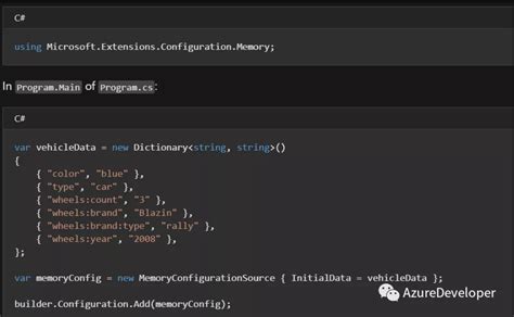 Blazor基础之配置 Azure开发者资源站，技术文章，开源书籍，技术问答 Azuredeveloper