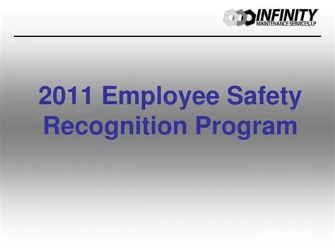 Ppt 2011 Employee Safety Recognition Program Powerpoint Presentation Id 1396638