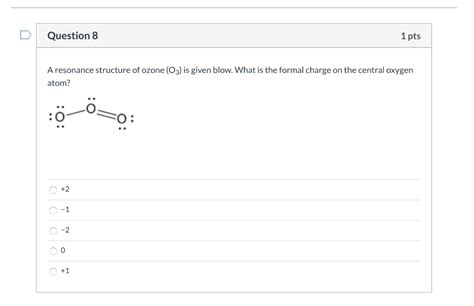 Solved Question 7 1 Pts How Many Equivalent Resonance