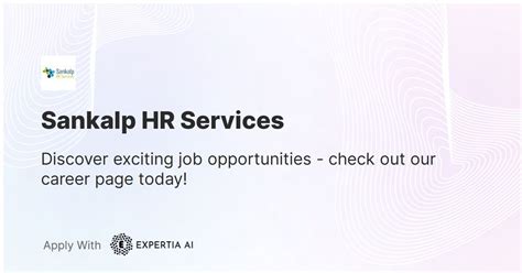 Sankalp Hr Services Career Page Jobs
