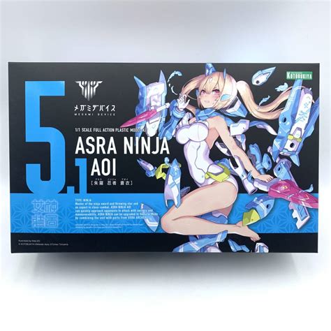 【未使用に近い】玩d09 プラモデル ★コトブキヤ メガミデバイス 朱羅 忍者 蒼衣★未組立★アスラ ニンジャ アオイkotobukiya