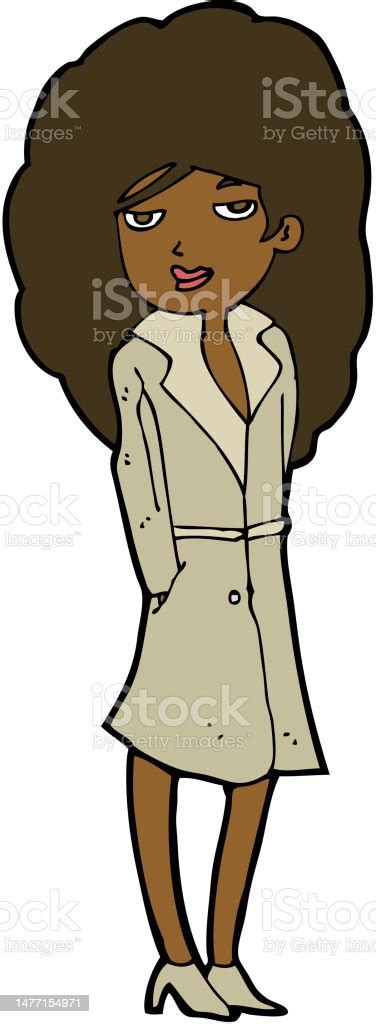 Cartoon Female Spy Stock Illustration Download Image Now Adult Art