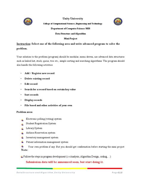 Data Structure Mini Project List April 2021 Cs Pdf
