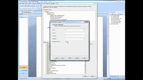 How To Change Datasource Location In Crystal Report To Be Compatible With B Up Youtube
