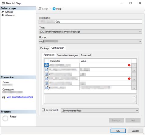 Sql Server Ssisdb Env Variables Missing From Sql Agent Job Config Database Administrators