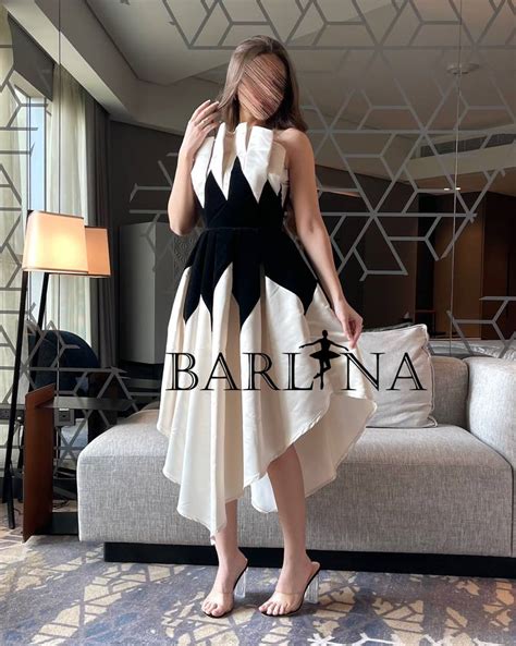 فستان جازار اوف وايت بكريستال متجر بارلينا Barllina