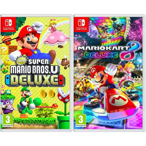 Buy New Super Mario Bros U Deluxe Mario Kart 8 Deluxe Two Game