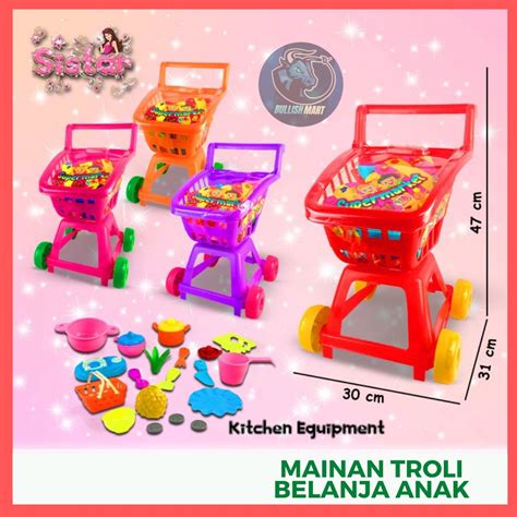 Jual Troli Mainan Anak Trolly Troly Troli Troley Trolley Keranjang