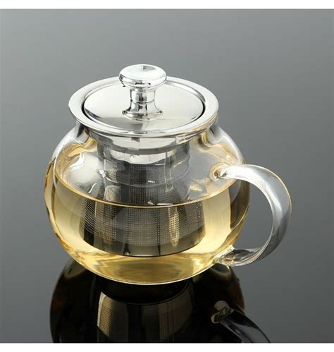 로하티 차우림 내열 유리 차포트 400ml 차망주 전자 유리차 유리티 다관 티팟 티몬