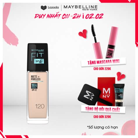 Kem Nền Mịn Nhẹ Kiềm Dầu Chống Nắng Fit Me Maybelline New York Matte
