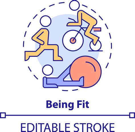 Being Fit Concept Icon Basic Life Skill Abstract Idea Thin Line Illustration Regular Exercise