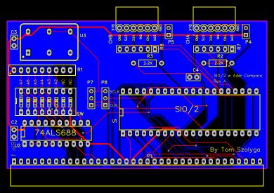 SIO Board For RC2014 Addr Comp EasyEDA Open Source Hardware Lab