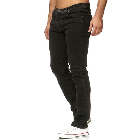 Reslad Jeans Herren Designer Slim Fit Basic Style Stretch Denim Jeans