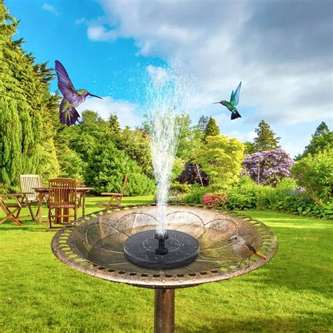 Solar Bird Bath Fountain Nimebrand