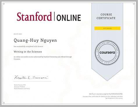 Certificates