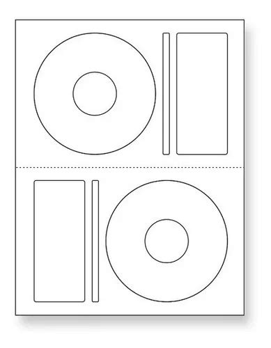 Etiqueta Para Cd E Dvd 115mm 500 Folhas 1000 Etiquetas Frete grátis