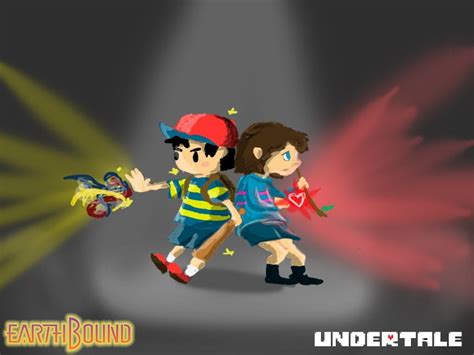Been Recently Getting Into Art And The Game Undertale Both Earthbound And Undertale Are Equally