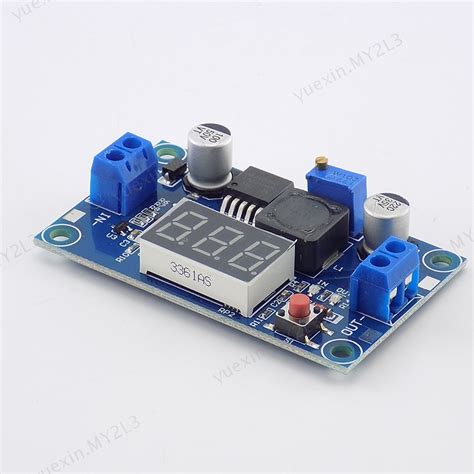 DC Power Converter Module To V With LED Voltmeter A Adjustable Voltage Regulator