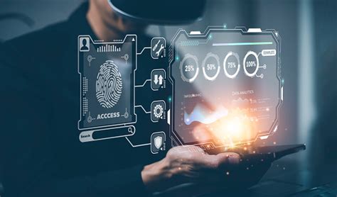 Vr 안경을 착용 남자 가상 터치 스크린 비트 코인 그래프 화면 화면 아이콘 미디어 화면 통신 및 마케팅 개념과 기술 프로세스 시스템 사업 빅 데이터 Hr 인간 비즈니스