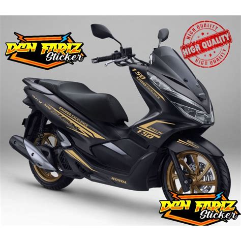 Merah Hitam Putih Latest Pcx 150 Stickers Pcx 150 Full Body Stickers White Pcx 150 Stickers