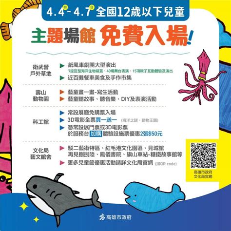 【2024高雄清明兒童節連假活動】免費景點遊樂園優惠展覽市集表演一次看！ Cp值