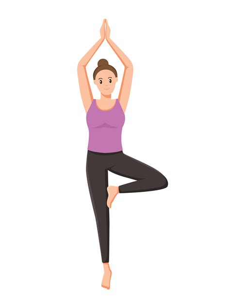 Young Woman Doing Yoga Poses Illustration 21491882 Png