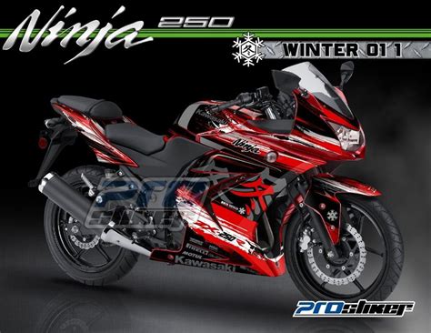 Modifikasi Motor Ninja 250 Merah