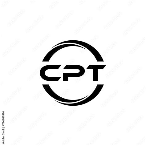 Cpt Letter Logo Design With White Background In Illustrator Cube Logo Vector Logo Modern