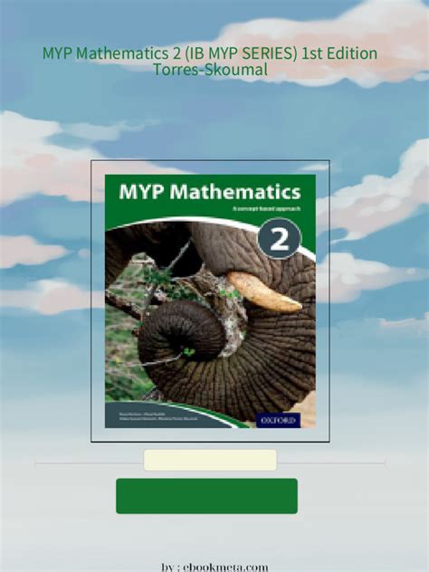 Pdf Myp Mathematics 2 Ib Myp Series 1st Edition Torres Skoumal