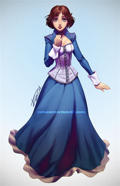 Safebooru 1girl Bioshock Bioshock Infinite Blue Eyes Breasts Brown