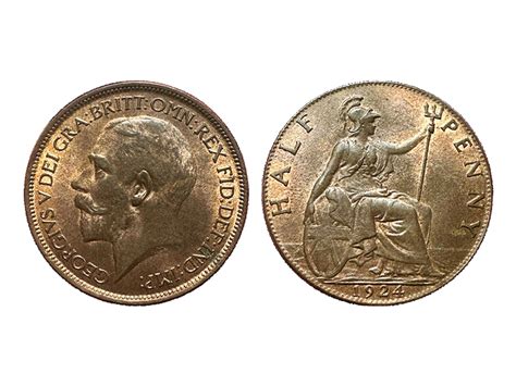 Great Britain George V Halfpenny For Sale