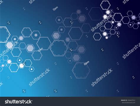 Virtual Abstract Background Particle Molecule Structure Stock Vector Royalty Free 339467912