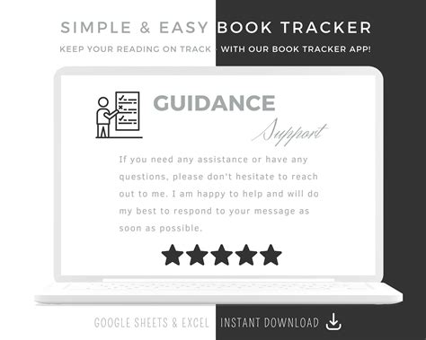 Reading Log Tracker Book Inventory Reading Spreadsheet Etsy
