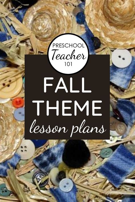 Fall Theme Preschool Classroom Lesson Plans Preschool Teacher 101