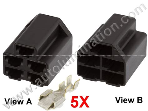 Female Connector Kit Plug Socket 5pin 02973422 Packard Delphi Aptiv 56