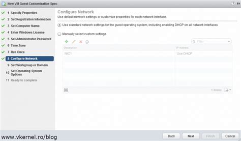 Creating And Using Vmware Guest Customization Specification Adrian Costeas Blog