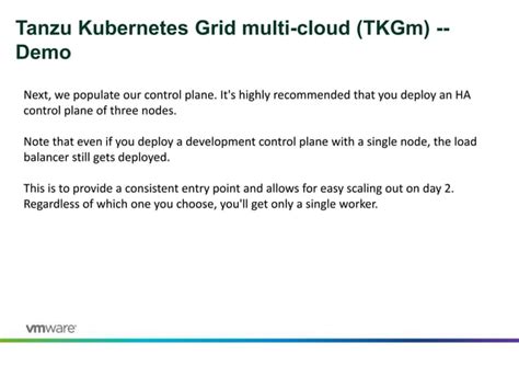 Tanzu Kubernetes Grid Presentation Pptx Cloud Computing Internet