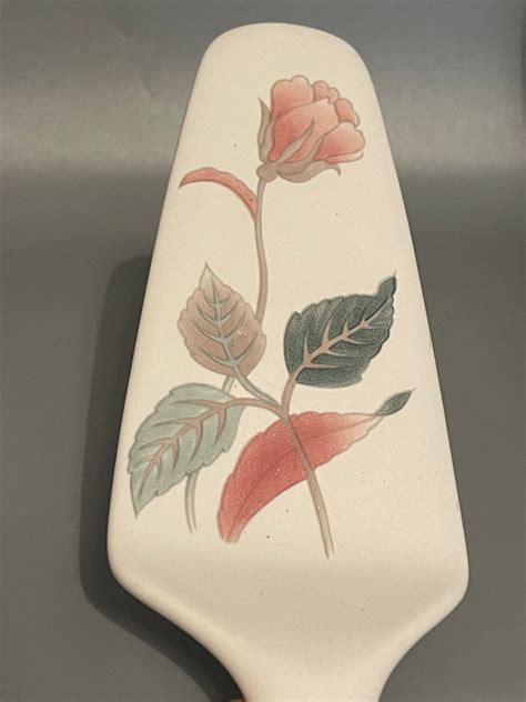 Vintage Mikasa Silk Flowers Cakepie Server Fx003 80s Mikasa Pattern