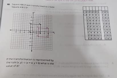 E Sure To Use The Correct Place Vaice Square ABCD Was Transformed To Create A B C D Math