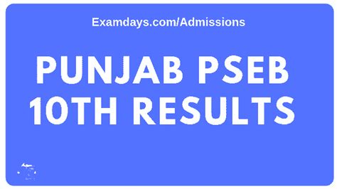 PSEB Th Result PSEB Th Result Date Pseb Ac In Th Result