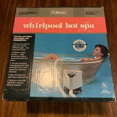 Pollenex Whirlpool Hot Spa Home Hot Tub Bath Massage Jets Mat Portable