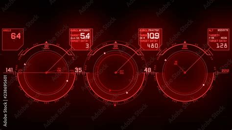 K Radar GPS Signal Tech Screen Display Future Science Sci Fi Data Computer Game Navigation