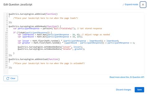 generating random number conditional on participant s response xm