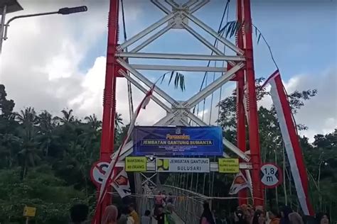 Peresmian Jembatan Gantung Bulusari Di Banyuwangi Akhiri Penantian