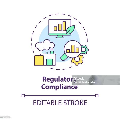 2d Thin Linear Icon Regulatory Compliance Concept Stock Illustration Download Image Now